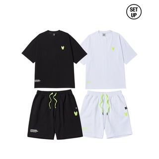 Lifework Hideaway Korea Neon Wapen Oversize Tee + Pants (S425) (Men, M ...