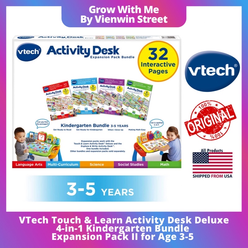 Vtech Touch And Learn Activity Desk Expansion Pack Bundle | canoeracing ...