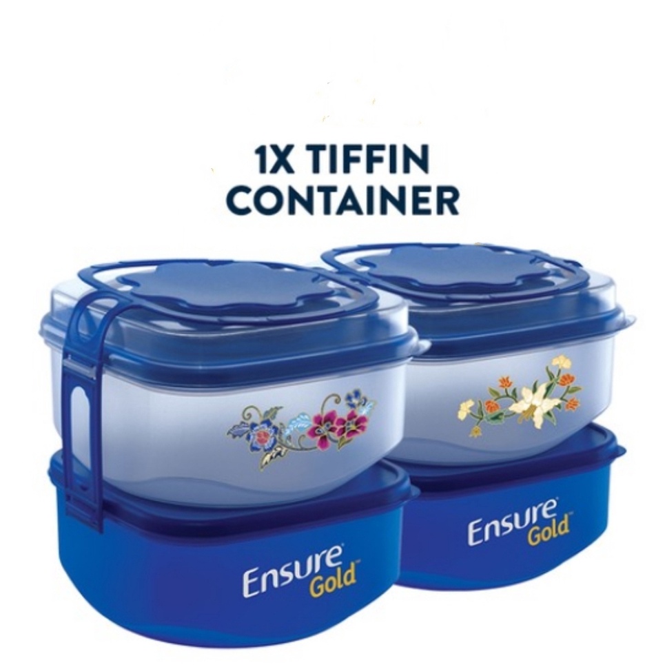 ENSURE GOLD Tiffin 2 Layer 2 tier 2 tingkat Food Container Lunch box ...