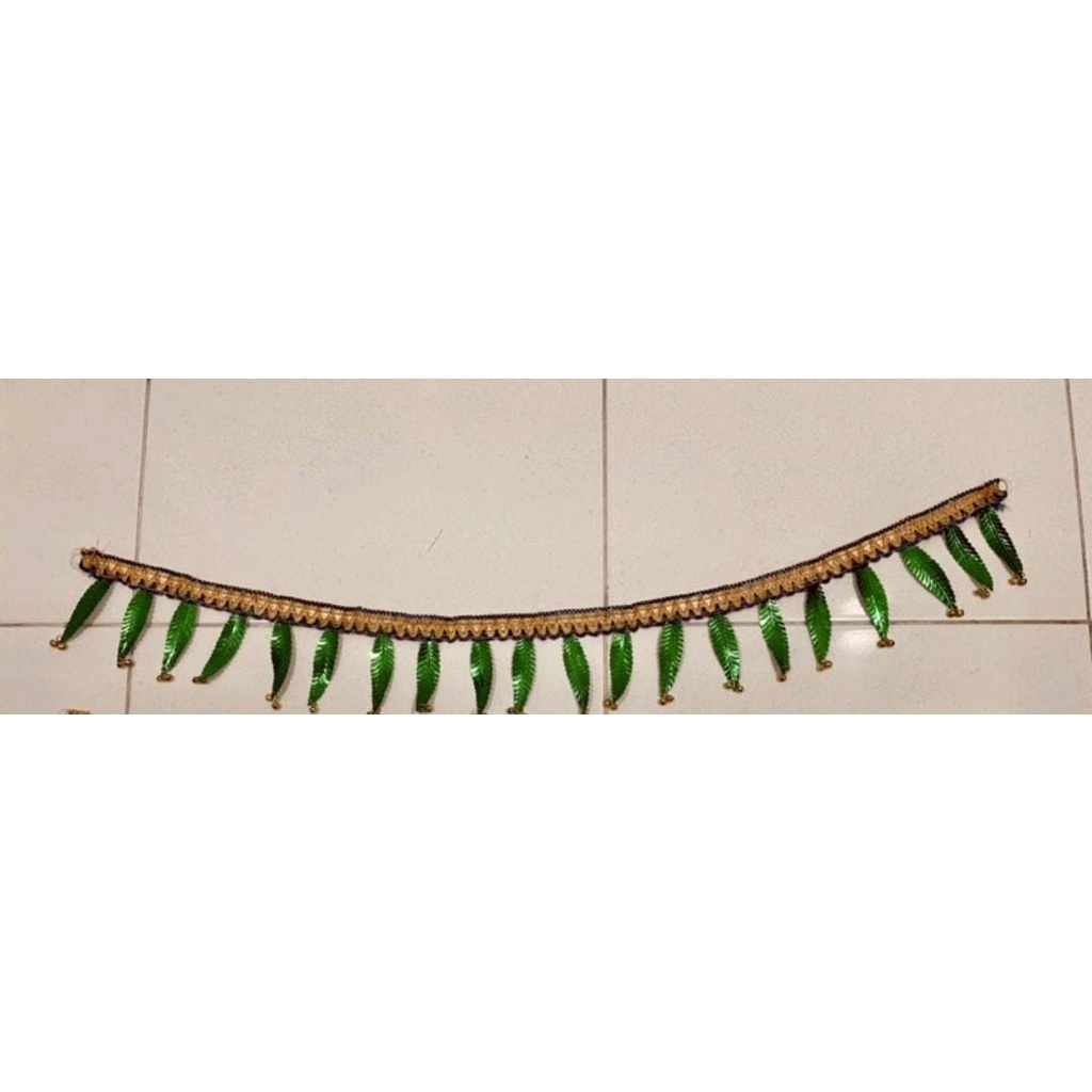 Neem / Veppillai Thoranam Garland Pooja Item Glossy Length 34 inch ...