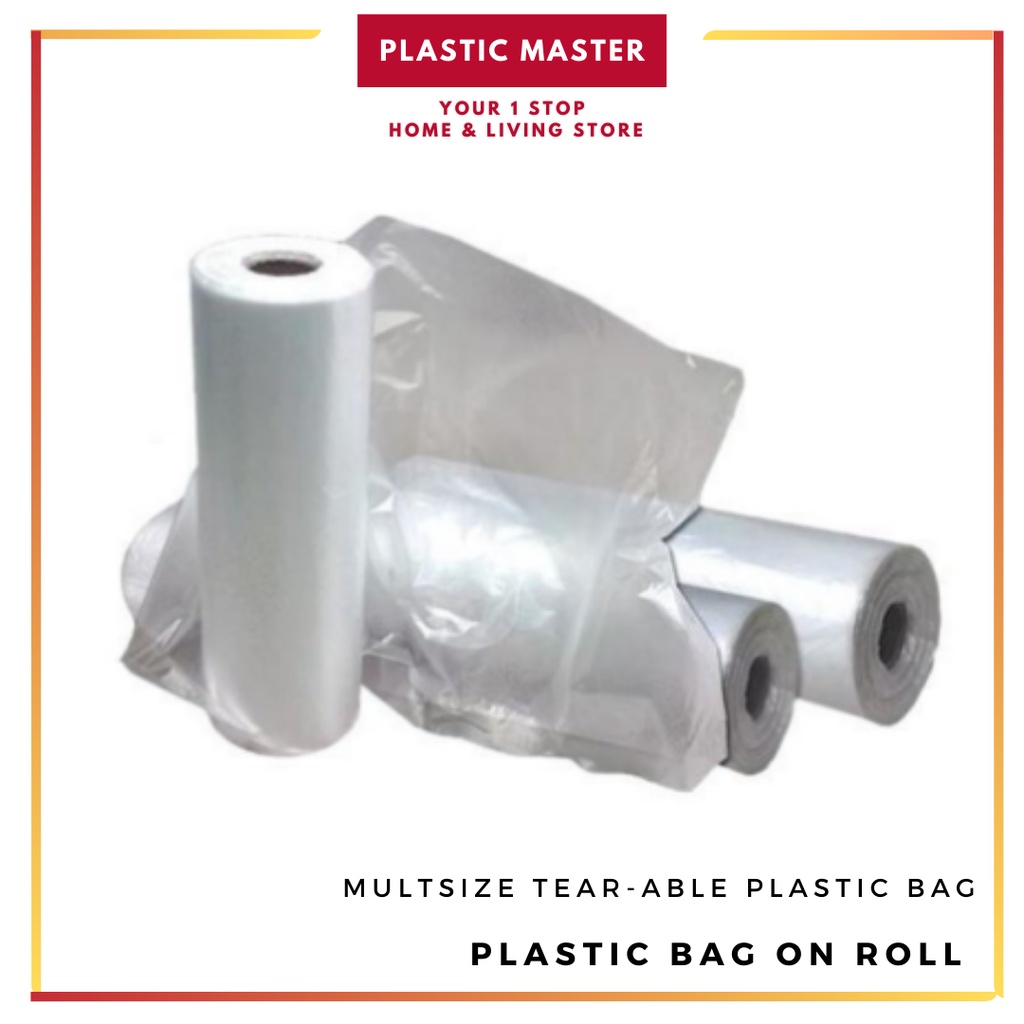 Plastic Bag On Roll / Bag in Roll / Food Storage Bag / Semi Transparent ...