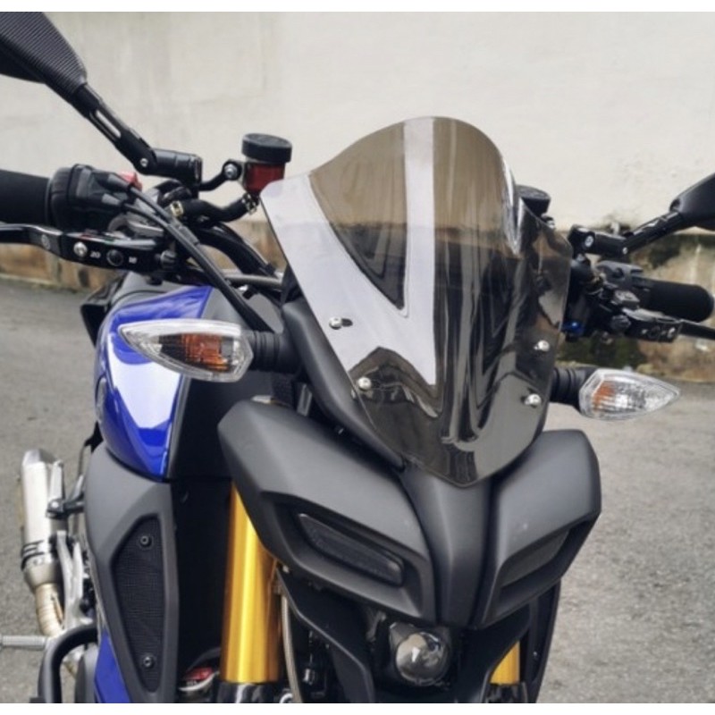 MT-15 MT15 visor windshield NVX155 WINDSCREEN CLEAR SMOKE CARBON BLACK ...