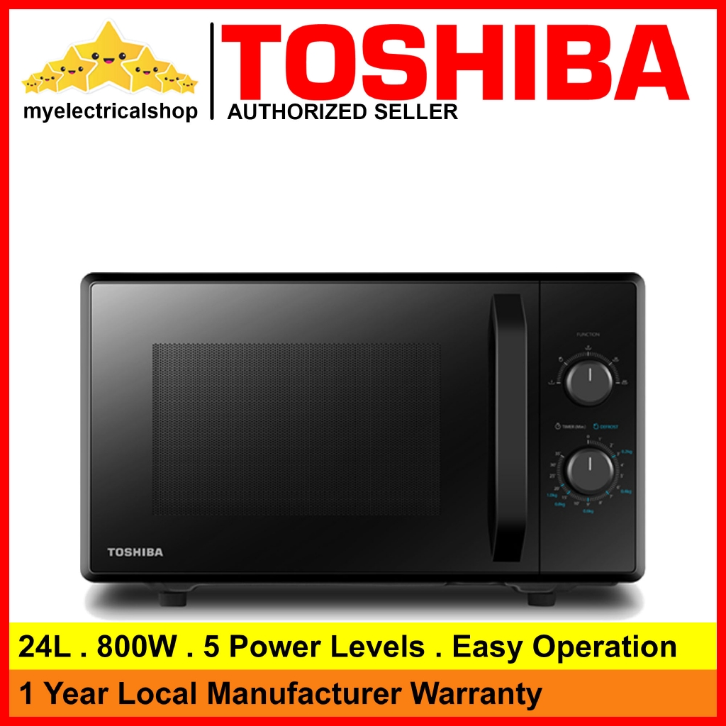 Toshiba MW2-MM24PF (BK) 24 L Microwave Oven Can DeFrost 800W | Shopee ...