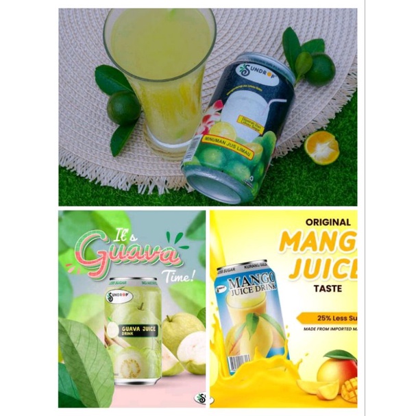 Sundrop Can Drink 325ml (Guava/Mango/Lime Juice) | Shopee Malaysia