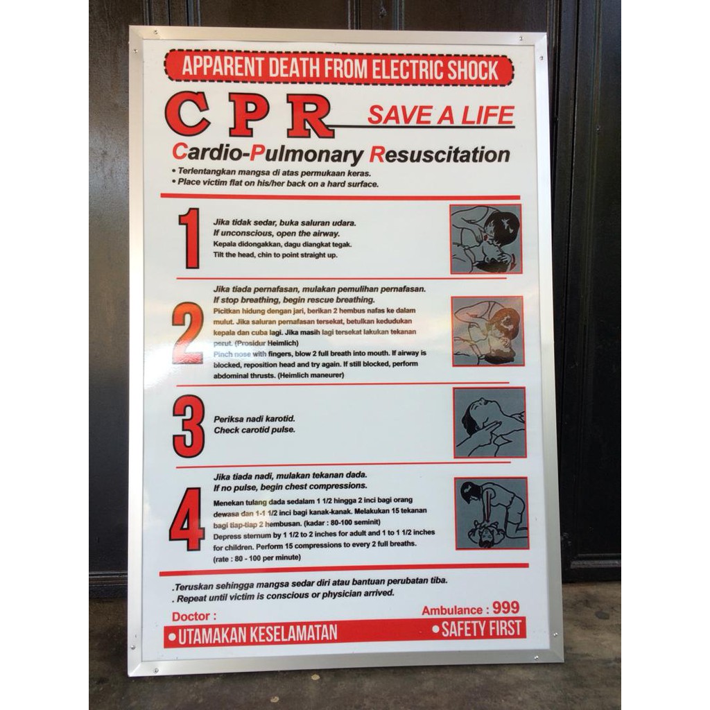 CPR SIGNAGE / NOTICE BOARD | Shopee Malaysia