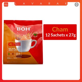 [READY STOCK] BOH Cham - Teh Tarik + White Coffee 27g X 12 Sachects ...