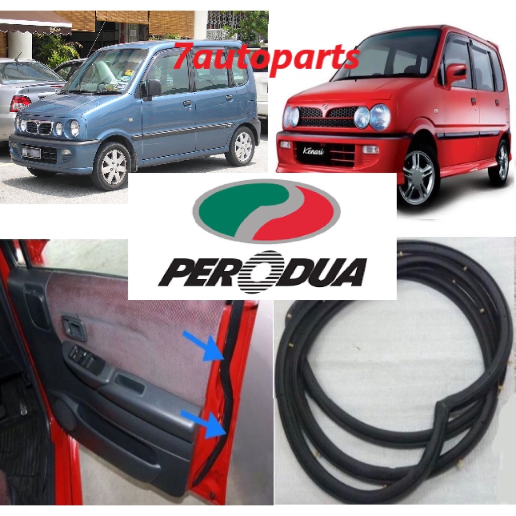 ORIGINAL SPEC PERODUA KENARI DOOR RUBBER / WEATHERSTRIP/PINTU GETAH ...
