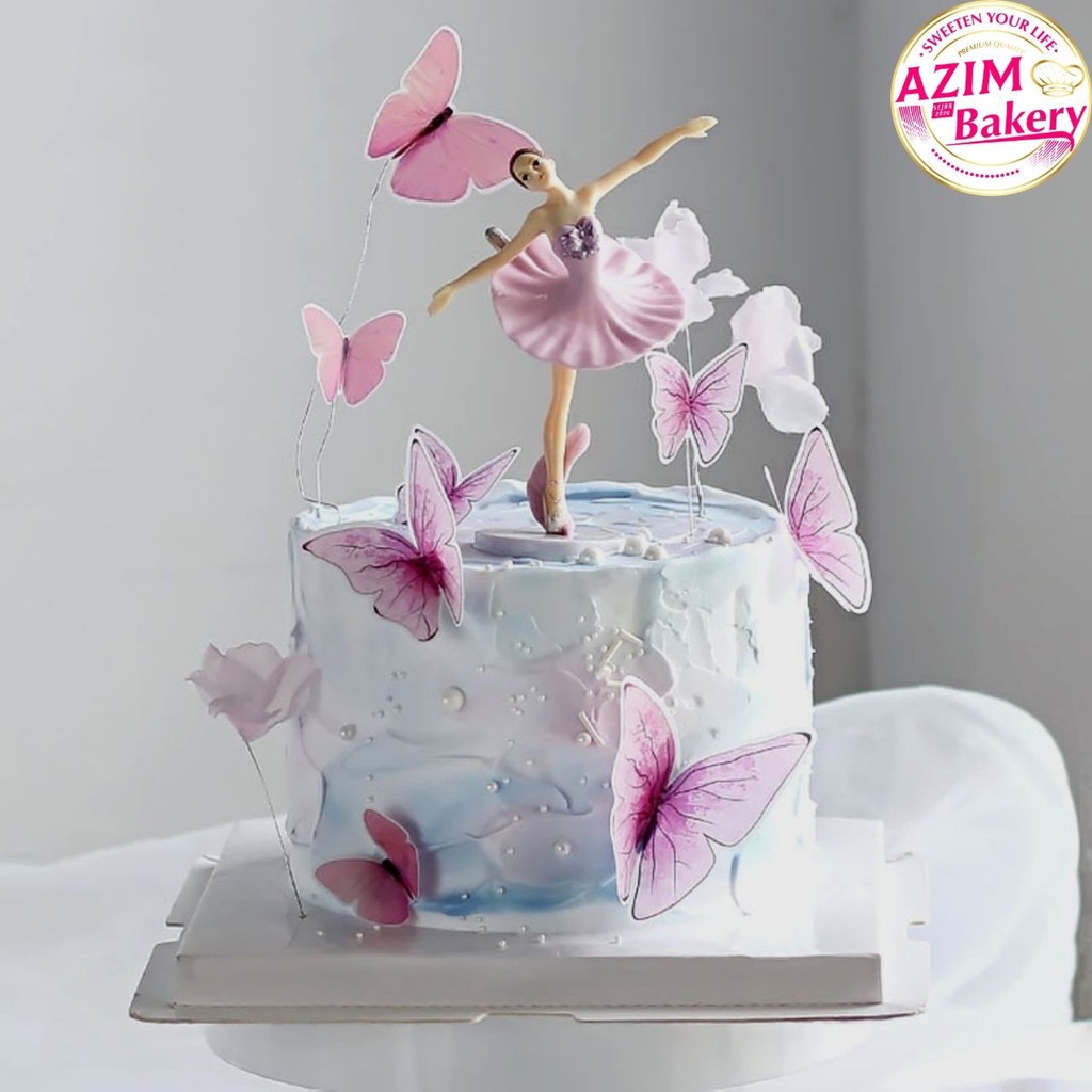 Butterfly Cake Topper (10Pc/3Pc) Kek Topper Rama-Rama | Butterfly Cake ...