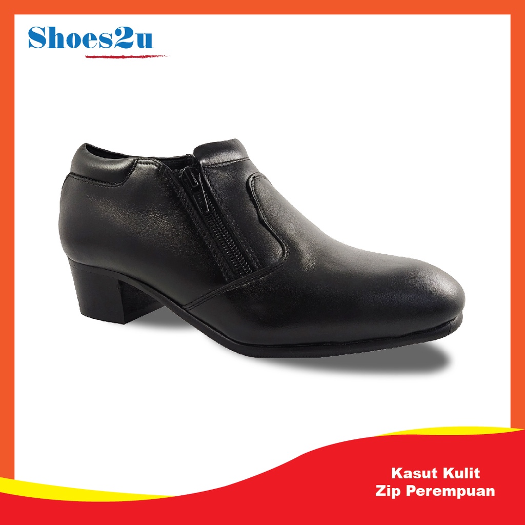 Kasut Formal Kulit Perempuan Bertumit TEEFOOT / Kasut Kulit Perempuan ...