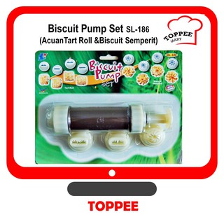 SIN LIAN - SL-186 Biscuit Pump Set Plastic Acuan Tart Gulung Biskut Semperit Acuan Pam | Shopee ...