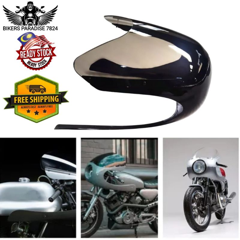 universal cafe racer windshield fairing ready stock | Shopee Malaysia