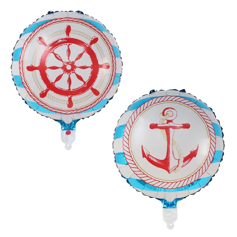 (Popular model) 18inch Pirate Ship Anchor Paddle Foil Helium Balloons ...