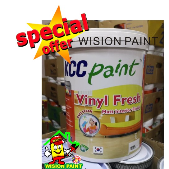 ( 5 LITER ) KCC Paint Vinyl Fresh Matt Interior Finish 5L | Shopee Malaysia