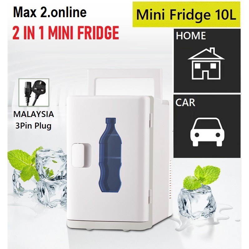 Max 2.online 10L Mini Fridge Auto Portable Refrigerator Cooler Heater ...
