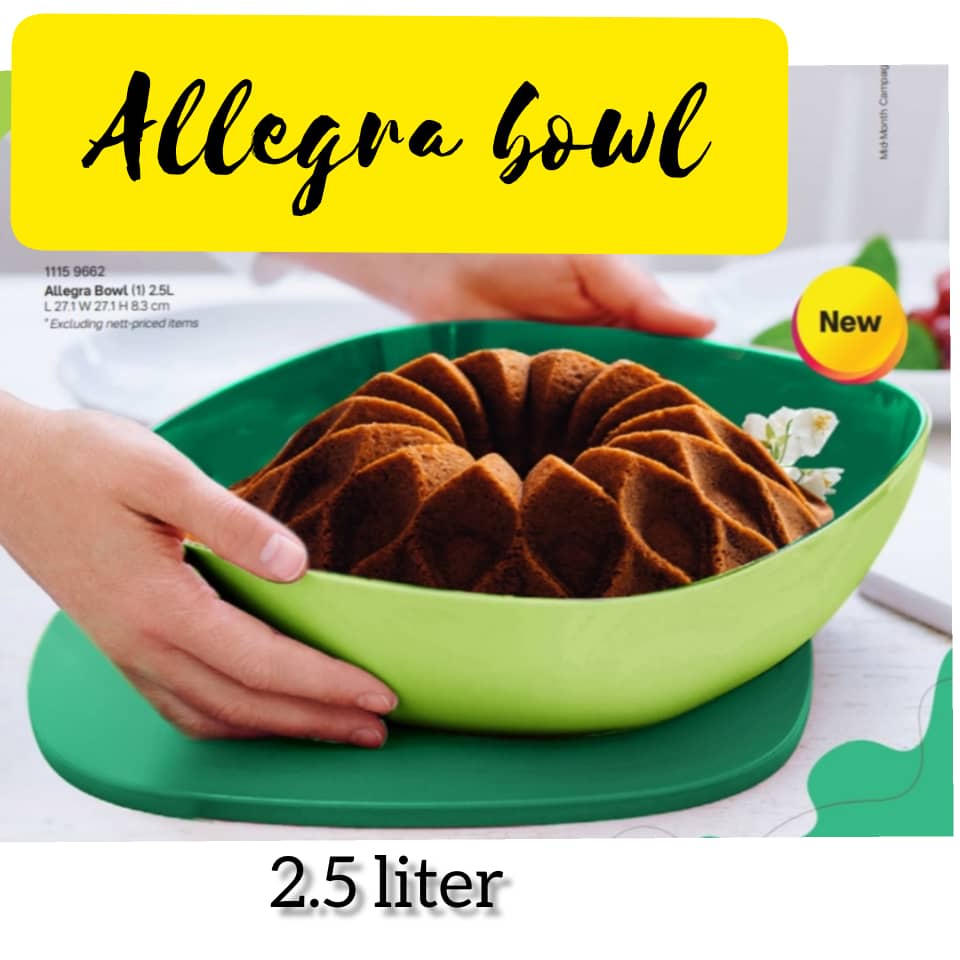 Tupperware Alegra bowl(1pcs) 2.5 liter | Shopee Malaysia