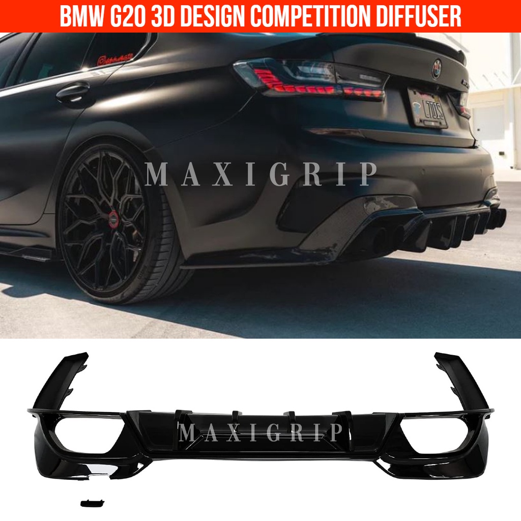 BMW 3 series G20 G28 3D CMST Rear diffuser Competition diffuser lip M ...