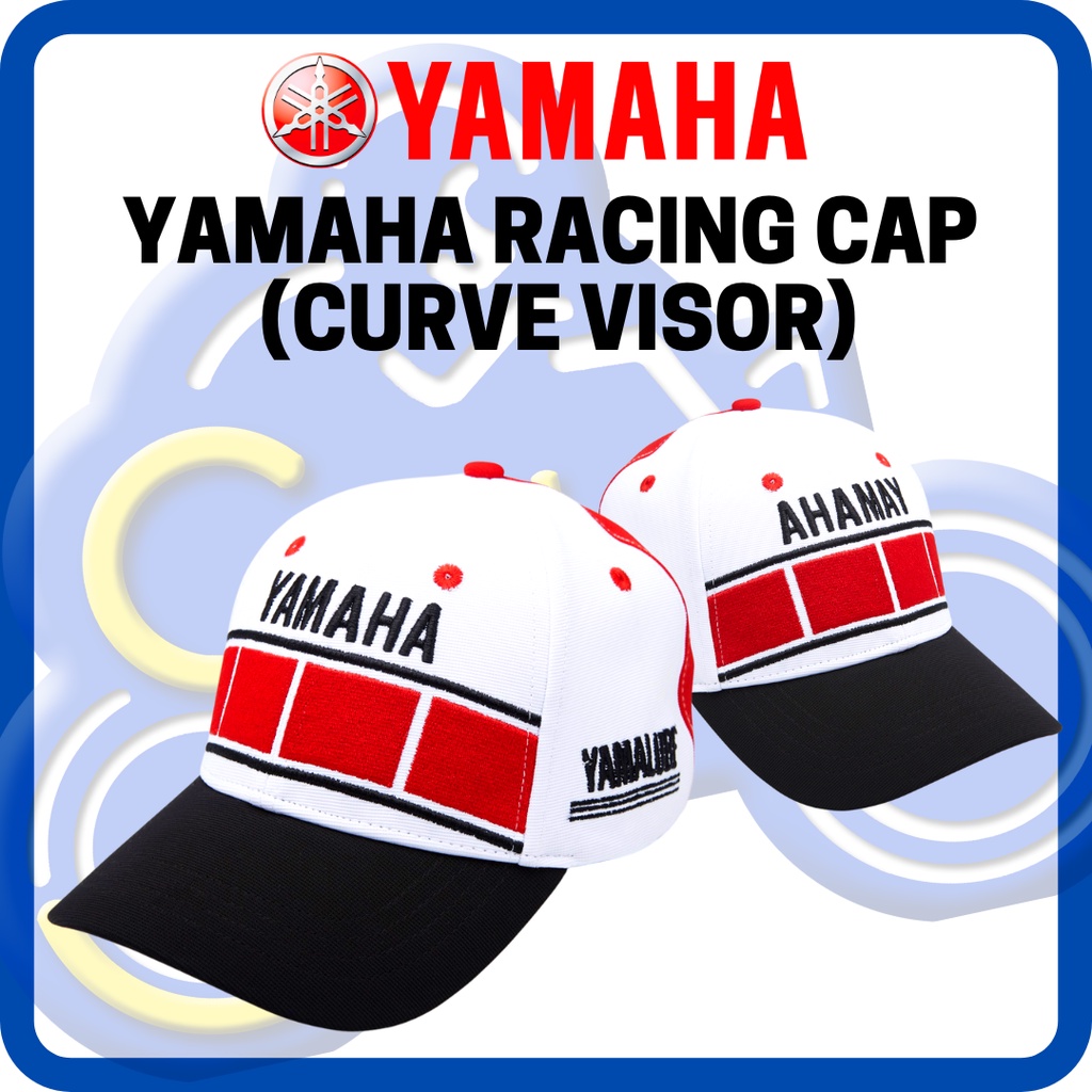 YAMAHA CAP RACING 60TH ANNIVERSARY LIMITED EDITION WHITE RED TOPI ...
