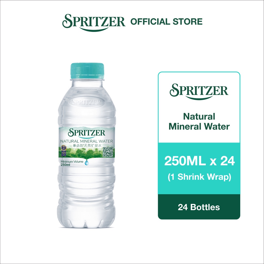 Spritzer Natural Mineral Water (250ML X 24) | Shopee Malaysia