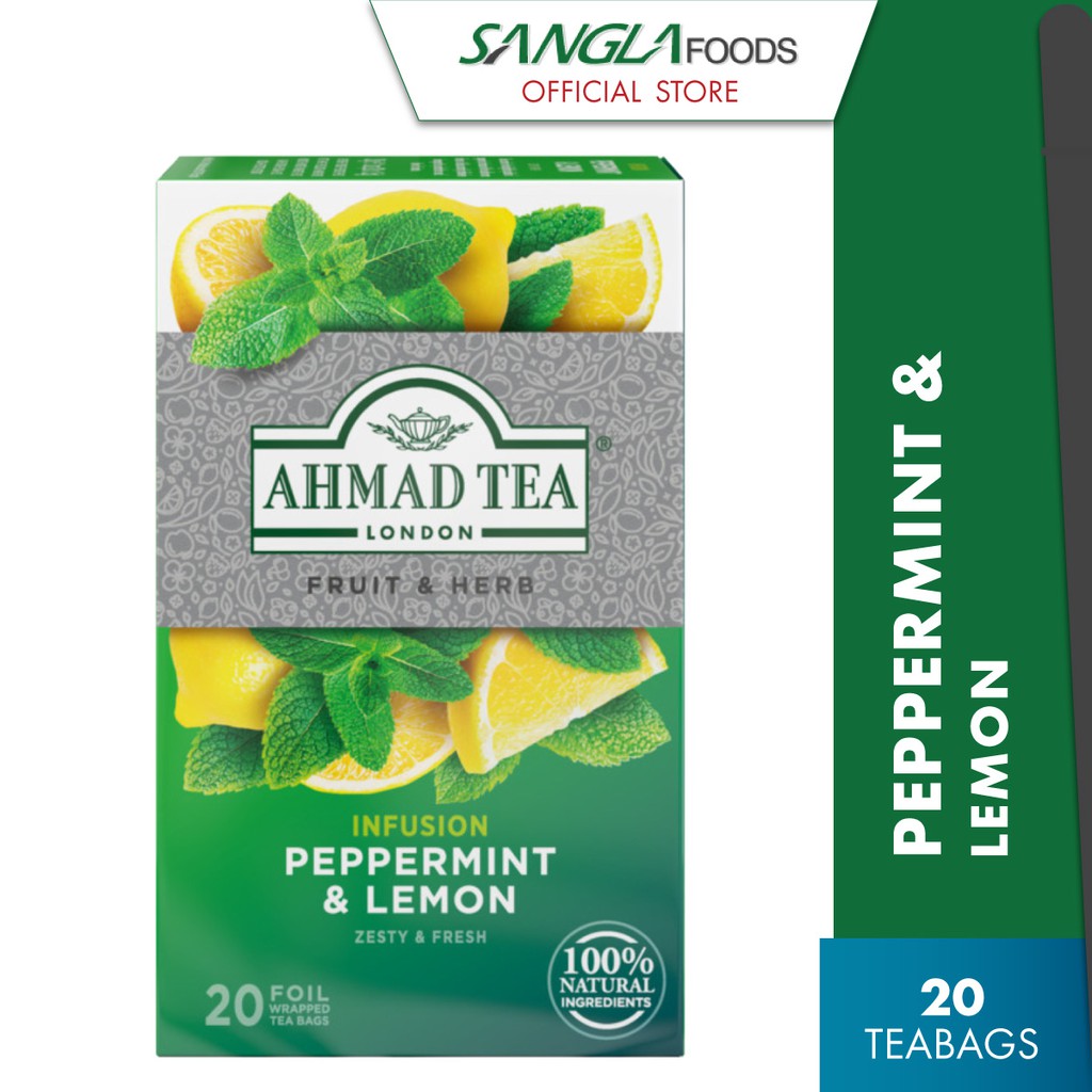 Ahmad Tea Peppermint & Lemon (20 Teabags) Halal Certified | Shopee Malaysia