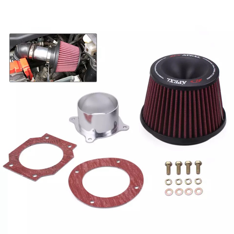Apexi Universal Car Vehicle Intake Air Filter 75mm/3 Inches Dual Funnel ...