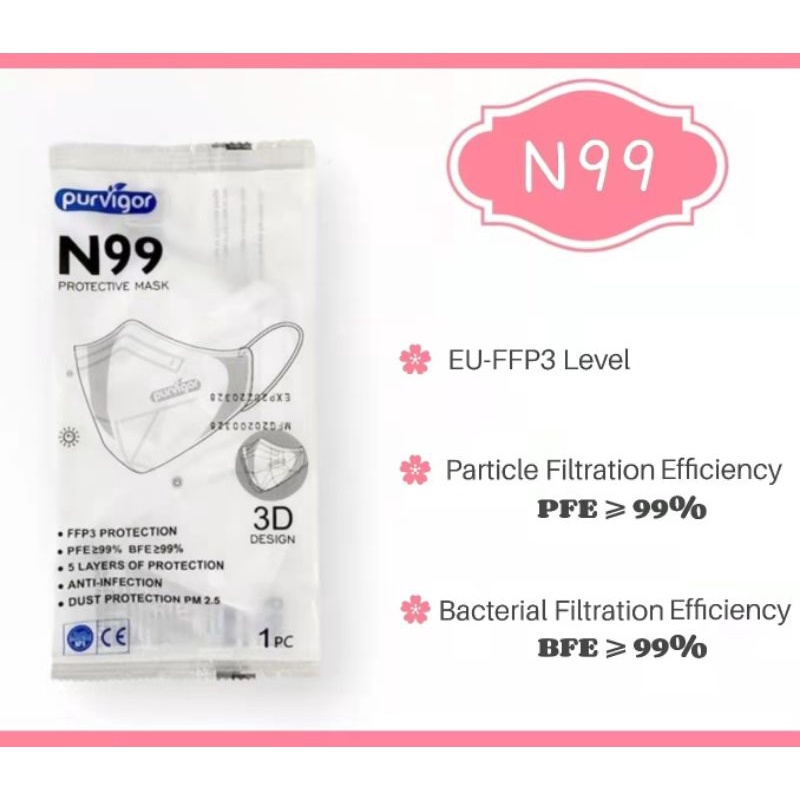 Purvigor N99 Protective Mask (Ready Stock) | Shopee Malaysia