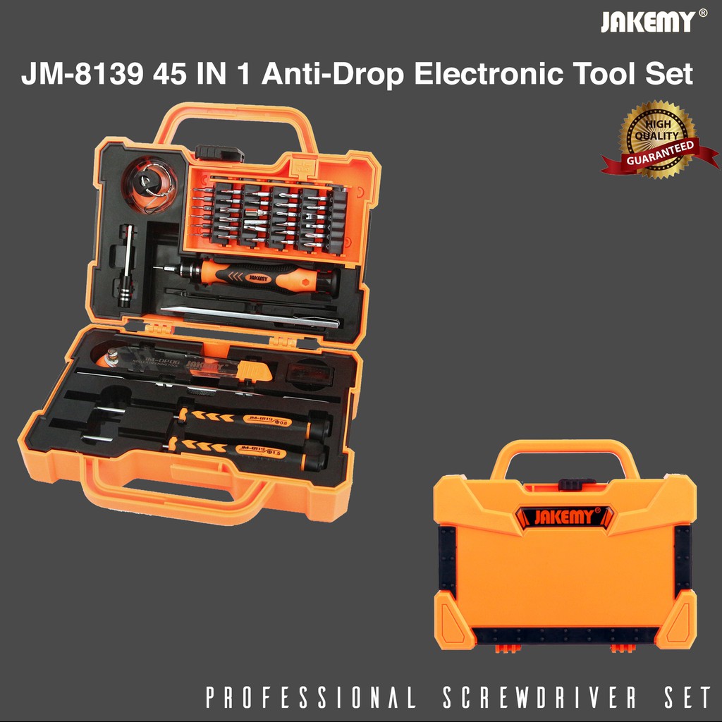 Original Jakemy JM-8139 45 IN 1 Anti-Drop Electronic Professional Tool ...