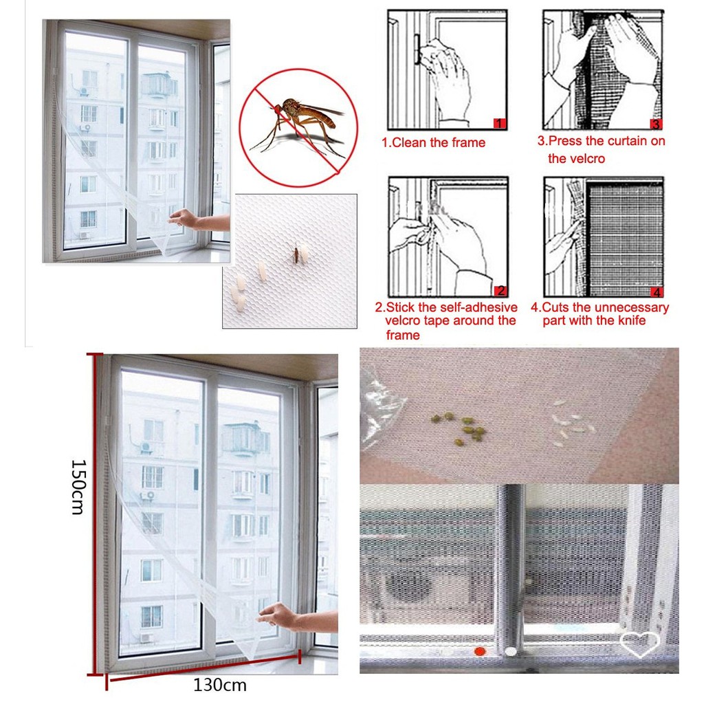 Insect mosquito window net 150cm x 130cm / 防蚊窗网 150cm x 130cm | BeeCost