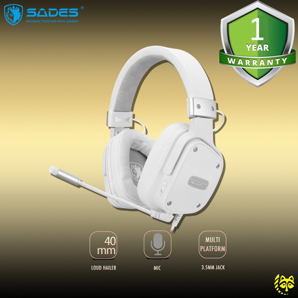Sades Snowwolf Gaming Headset | Shopee Malaysia