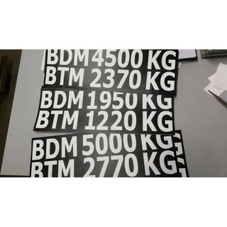 Custom Made Lorry BDM BTM sticker follow JPJ standard | Shopee Malaysia
