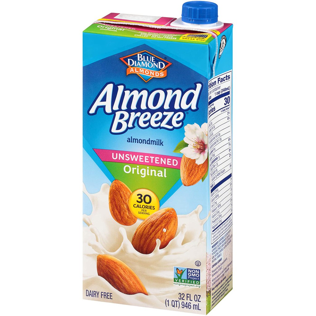Almond Breeze Original Unsweetened Almond Milk 1 Liter | Shopee Malaysia