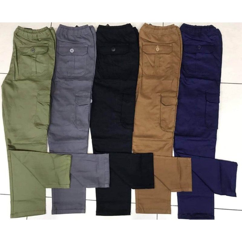 💥READY STOCK 💥Seluar Kargo Slack 6 Poket Kain Tebal Cargo Pant Multi ...