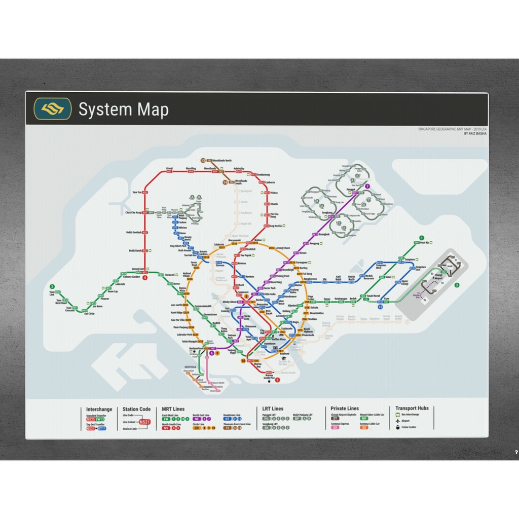 SINGAPORE SYSTEM MAP 2020 | Shopee Malaysia