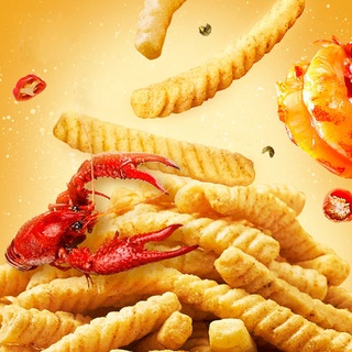 CHINA Qin Qin Crawfish Chips Chuan Yu Mala / Thai Curry / Extreme Spicy ...