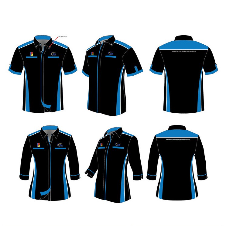 CUSTOM EMBROIDERY Unisex/Men Corporate Uniform | Shopee Malaysia