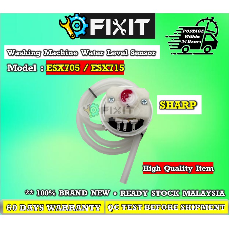 ESX705 / ESX715 SHARP WASHING MACHINE WATER LEVEL SENSOR ( SENSOR LEVEL ...