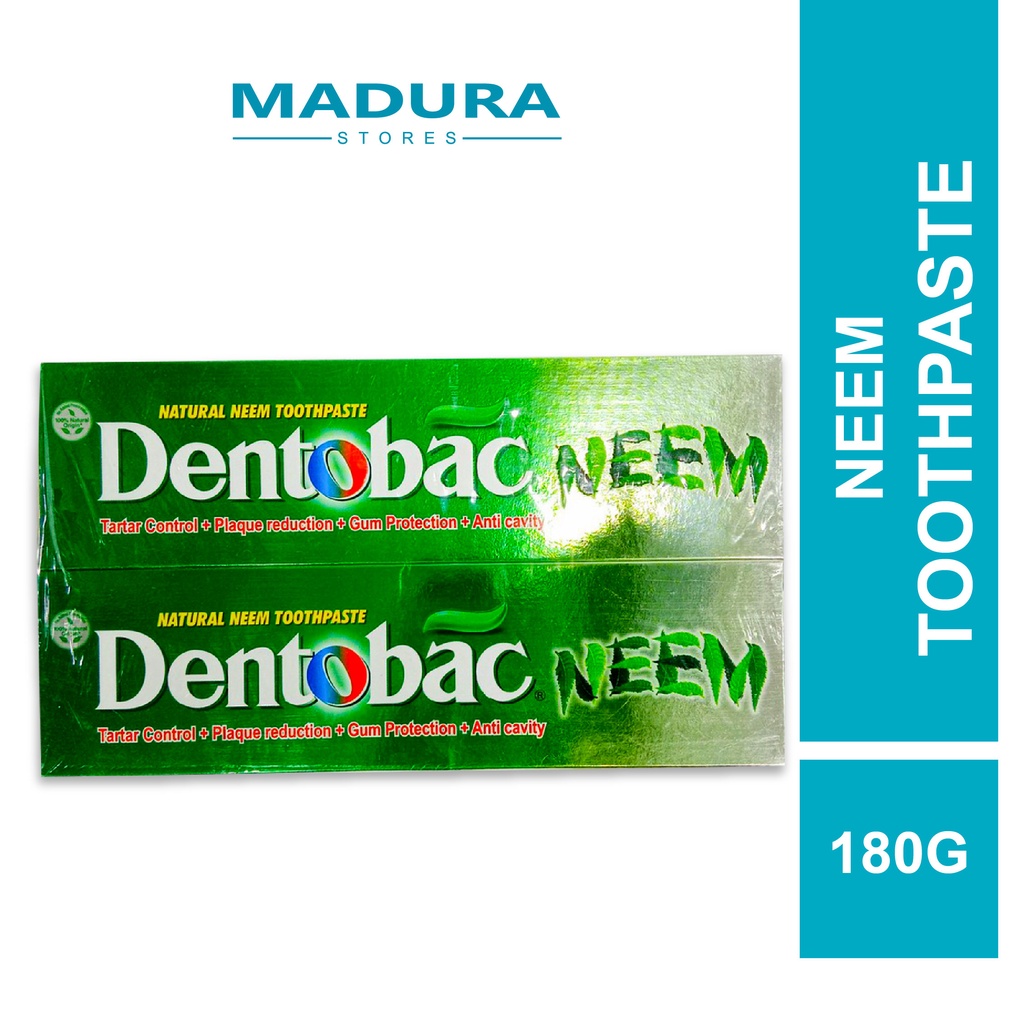 Dentobac Natural Neem Toothpaste 180g (Ubat Gigi Semambu Asli) | Shopee ...