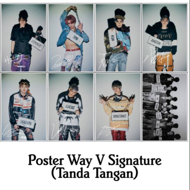 Wayv POSTER SIGNATURE AWAKEN THE WORLD | Shopee Malaysia