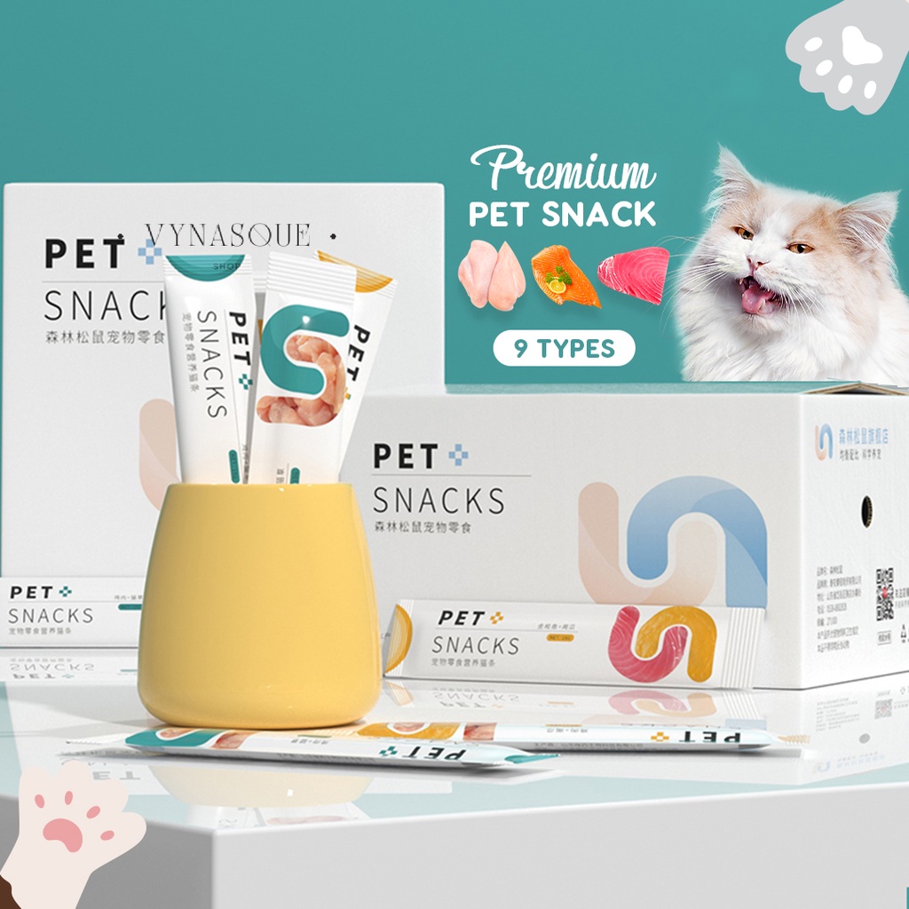 Makanan Kucing | Premium Cats Treat Snack Pets Snack Stick Wet Food ...
