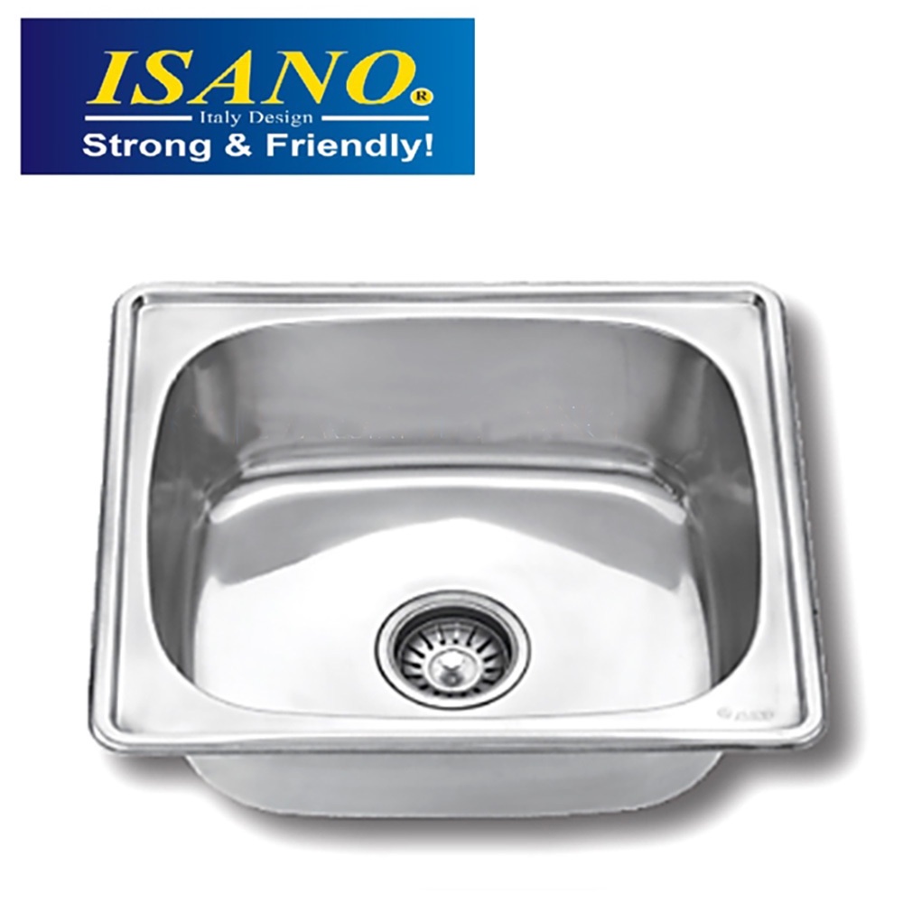 ISANO CAKC93 Simple Single Bowl Stainless Steel Kitchen Sink Basin ...