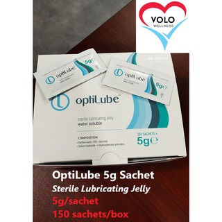 Optilube (5g/sachet) Sterile Lubricating Jelly (Water Soluble) - (1 box ...
