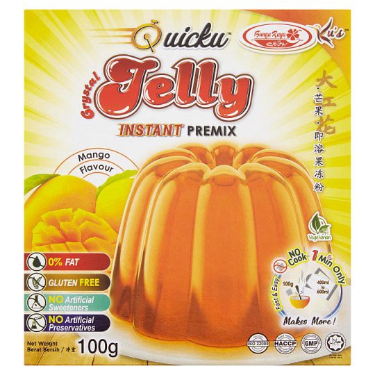 Bunga Raya Quicku Crystal Jelly Instant Premix Variety Flavour 100g ...