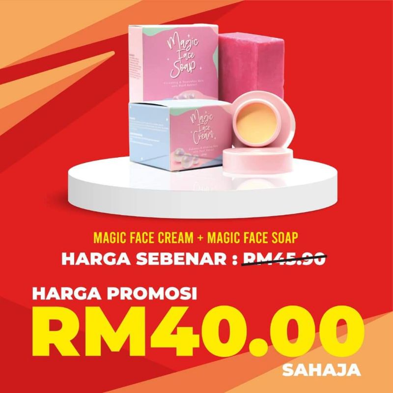 Magic Face Cream Dherbs/ Magic Face Soap original 100% hq | Shopee Malaysia