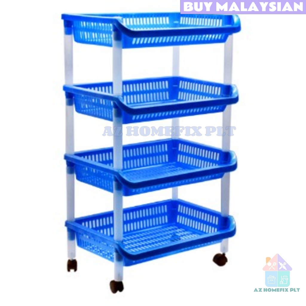 Toyogo 4 TIER PLACER TROLLEY/ RACK/Rak troli Placer 4 tingkat | Shopee ...