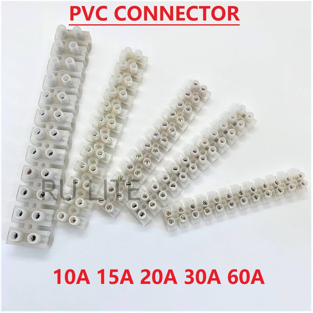 PVC CONNECTOR/ CABLE CONNECTOR/ TERMINAL BLOCK (10A, 15A, 20A, 30A, 60A ...