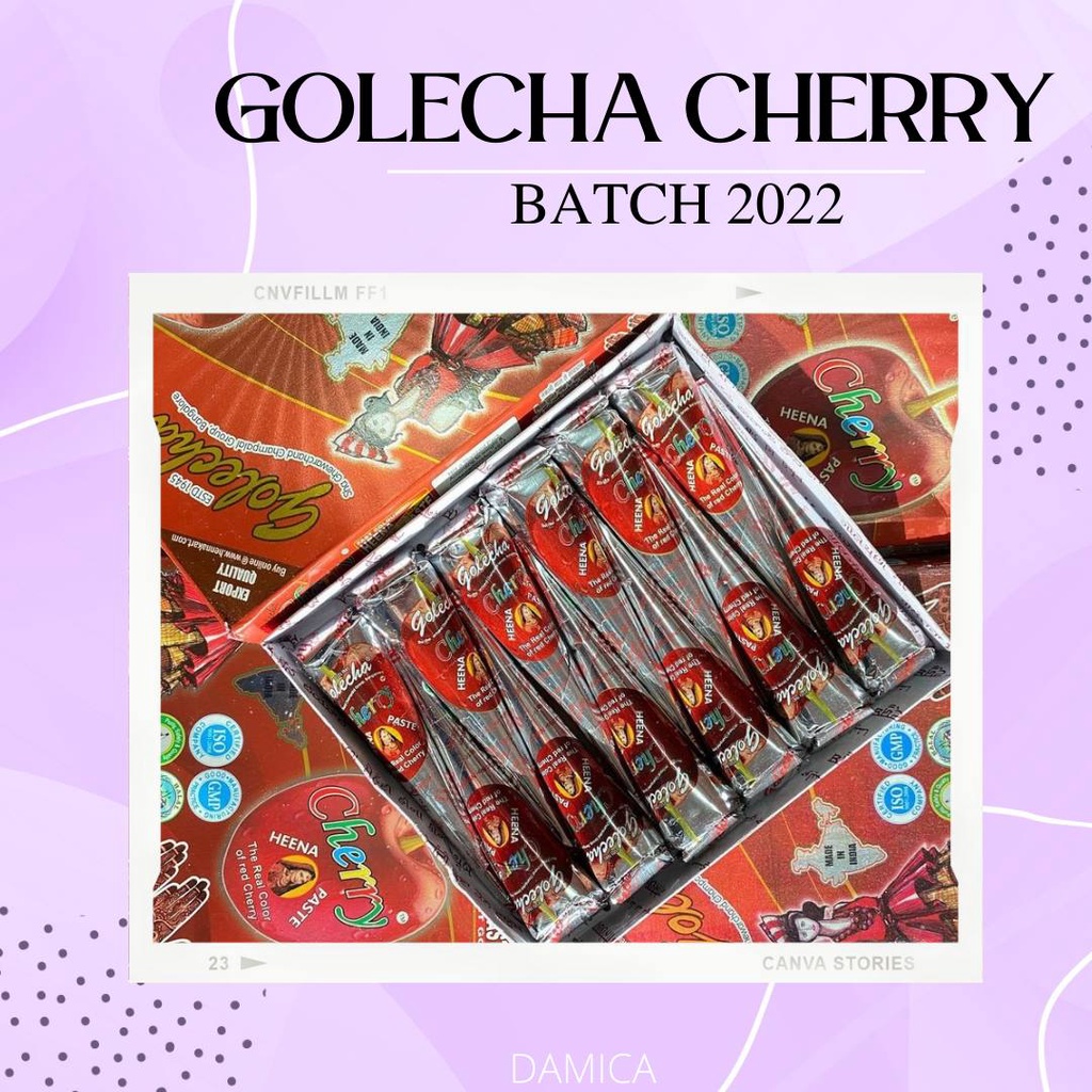 Golecha Cherry Henna Cones 12 pcs | Shopee Malaysia
