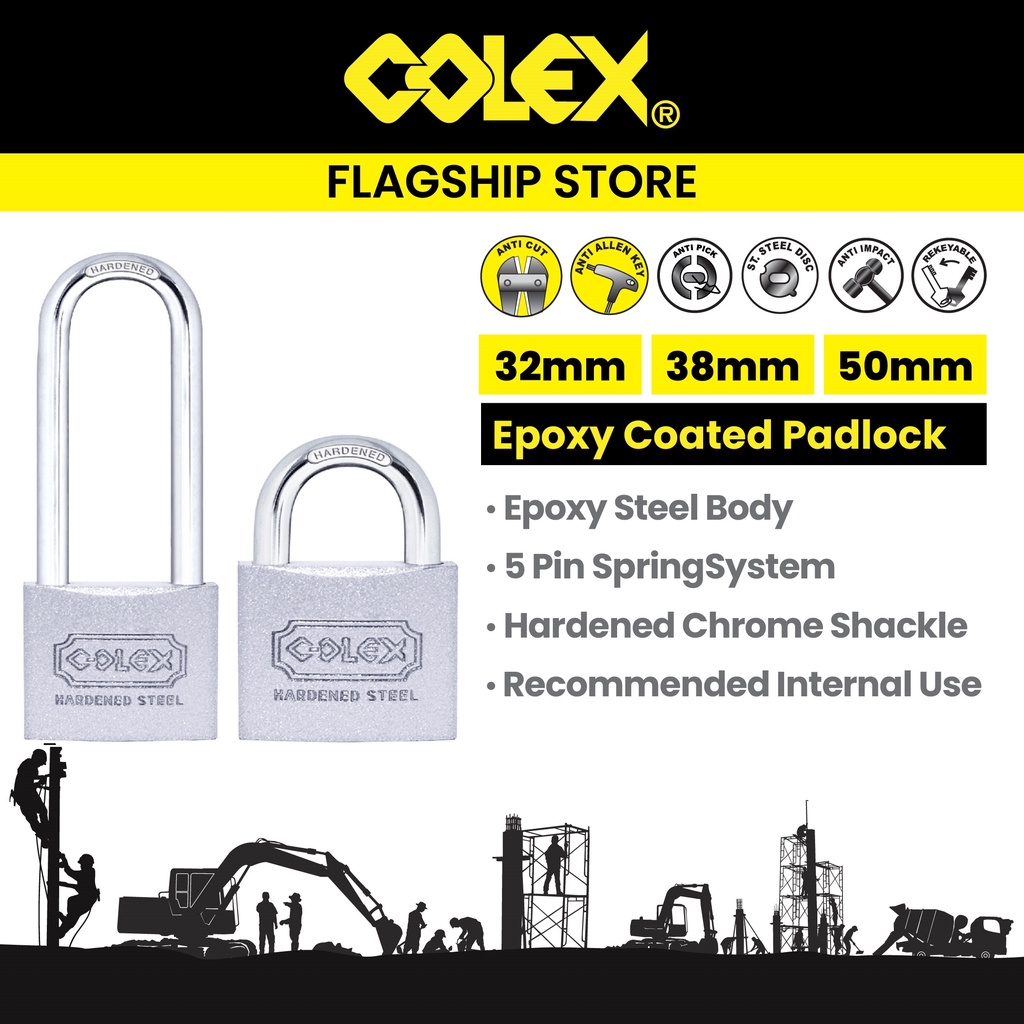 COLEX 32mm 38mm 50mm 63mm Titanium Coated and Epoxy Coated Standard ...