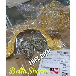 Siti CINDAI Inspired Crown Lintang Gendik SET 2IN1 Gandik Melayu ...