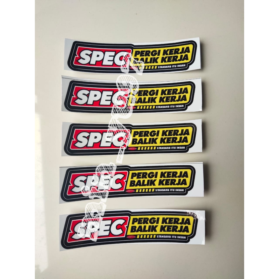 Sticker spec pergi kerja balik kerja ( READY STOCK) | Shopee Malaysia