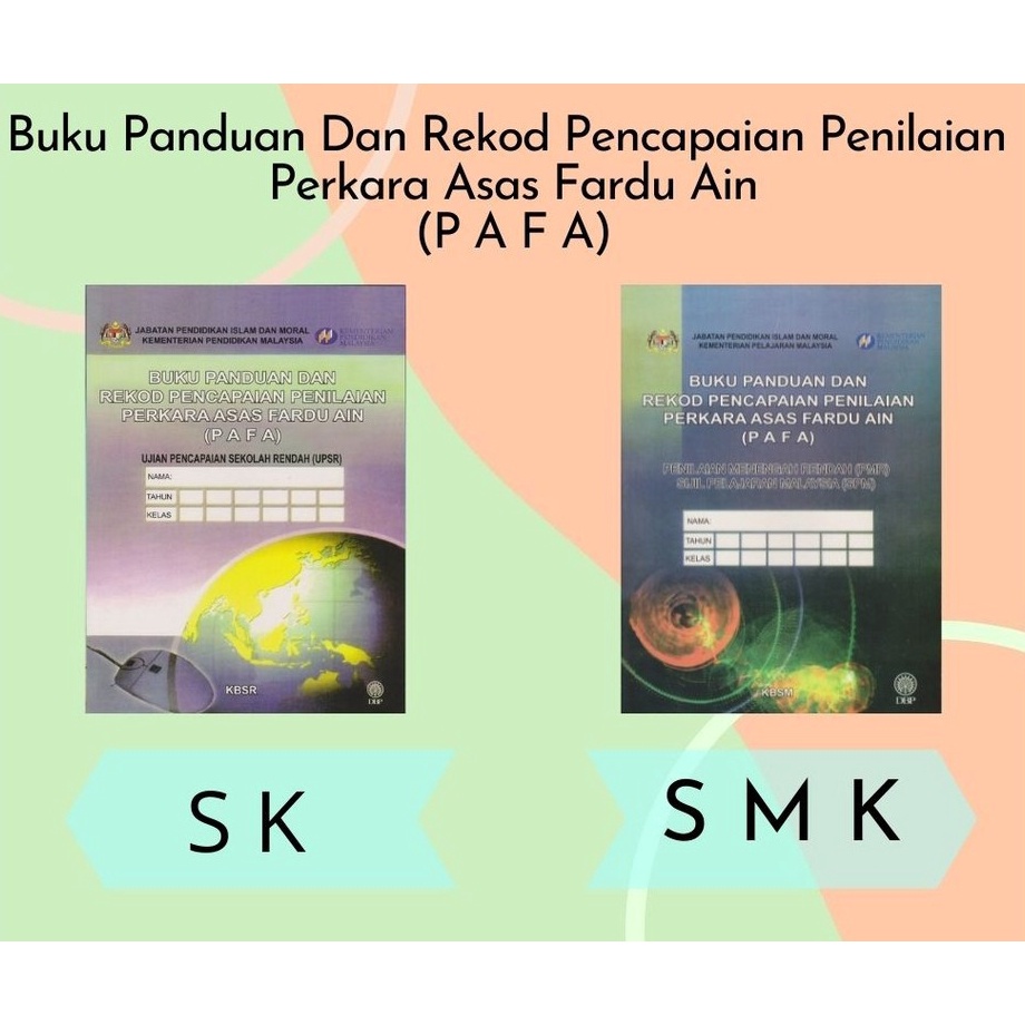 Buku PAFA SK/SMK : Panduan Dan Rekod Pencapaian Penilaian Perkara Asas Fardu Ain (PAFA) | Shopee ...