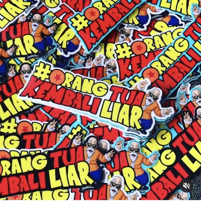 Orang Tua Kembali Liar sticker Stickmaniac | Shopee Malaysia